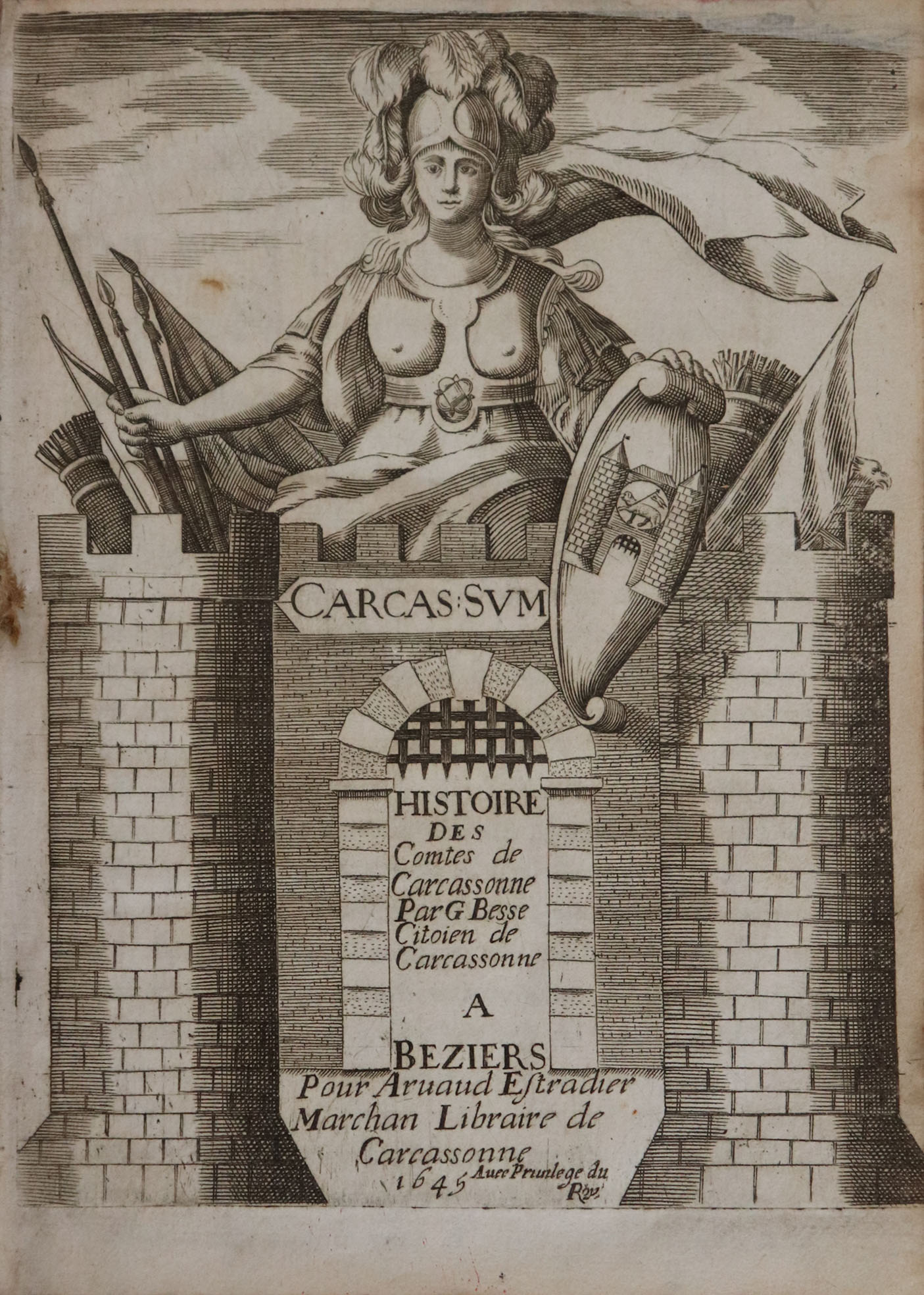 BESSÉ (Guillaume). HISTOIRE DES COMTES DE CARCASSONNE. Béziers ...