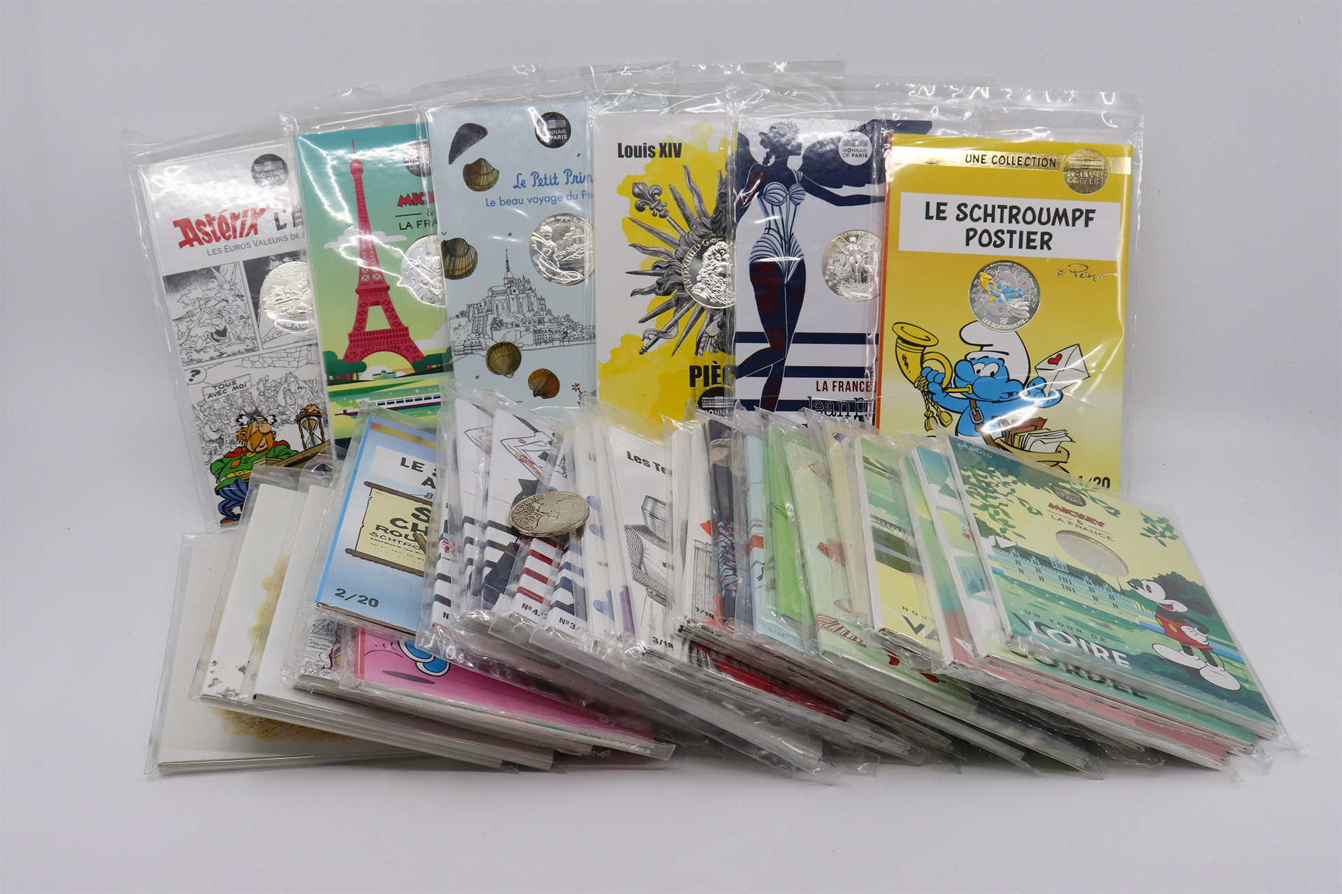 MONNAIE DE PARIS Ensemble de 34 pièces de 10 euros en argent 333/1000e ...